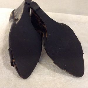 Nine West | Shoes | Nine West Leopard Spot Patent Leather Wedge Heel ...